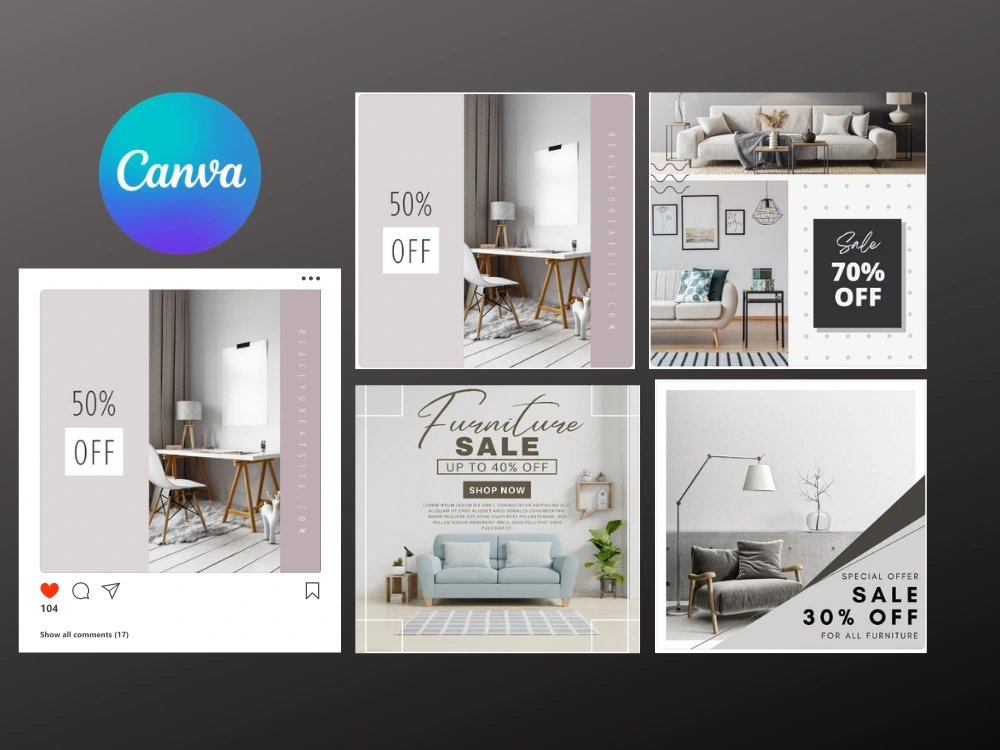 Instagram canva design templates for your social media marketing post ...