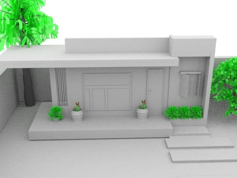 A metaverse house, exterior and interior with the environment | Upwork