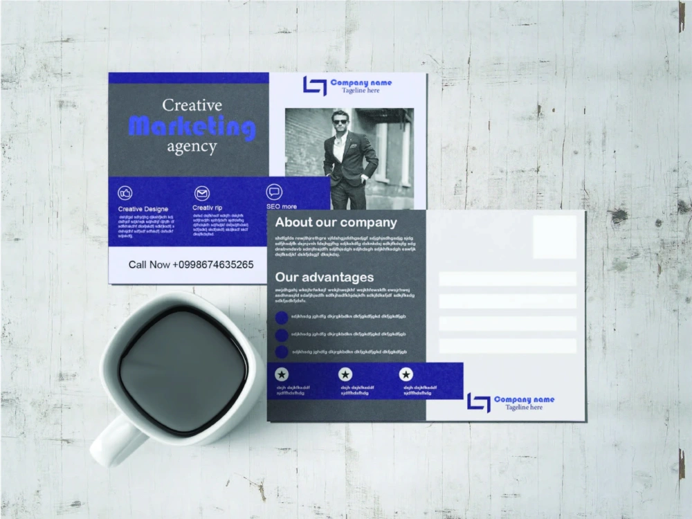 Professional modern real estate postcard invention card design | Upwork