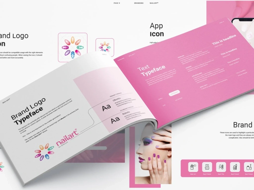 A custom logo and brand style guide and branding kit | Upwork