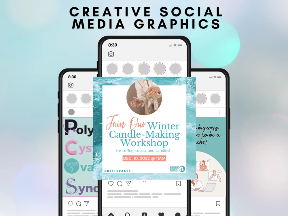 Creative Social Media Graphics: Facebook, LinkedIn, Instagram, Tiktok ...