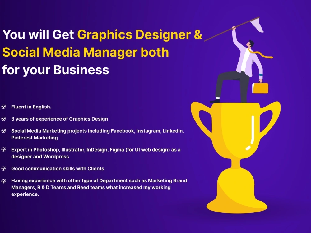 A long term Graphics Designer & Social Media Manager both for your ...