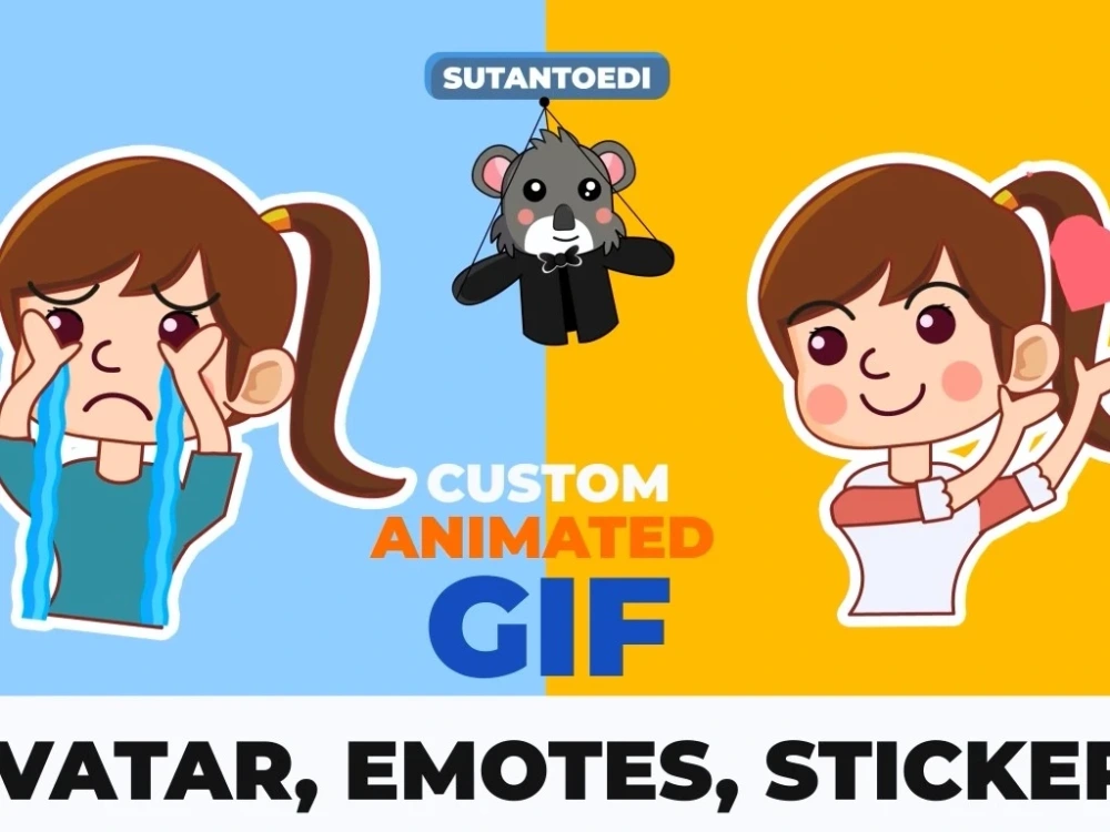 Custom GIF animation for your stickers, emotes, or avatar | Upwork