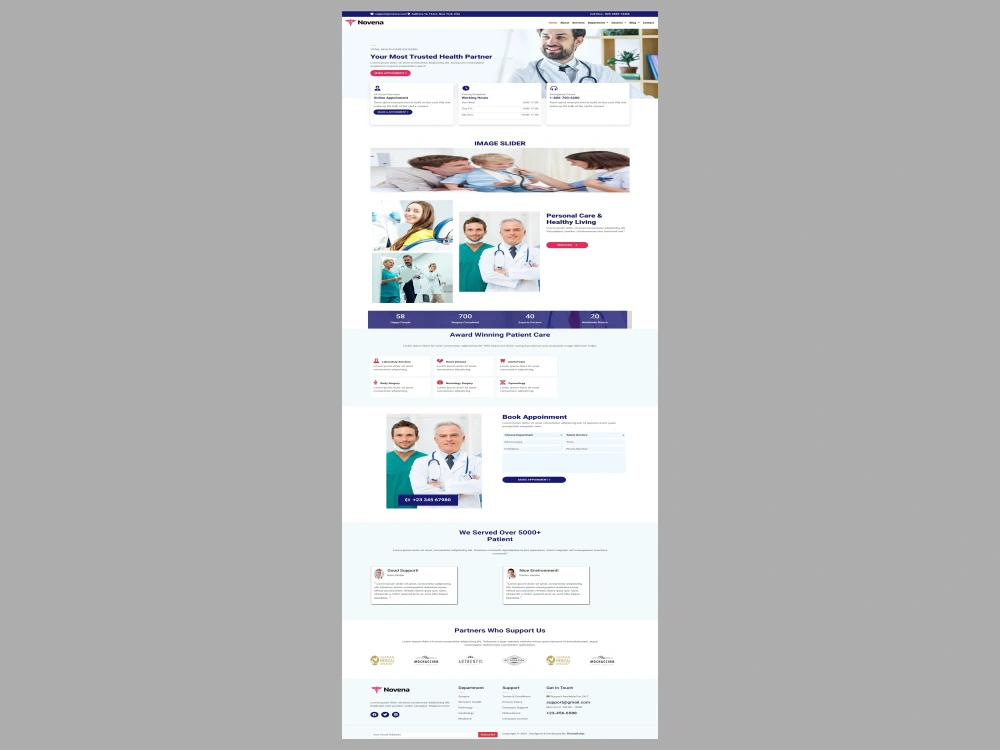 A responsive landing page design by coding from scratch | Upwork