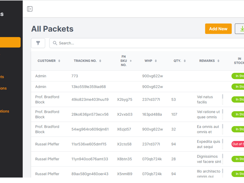 Laravel vue inertia WMS warehouse labels management system | Upwork