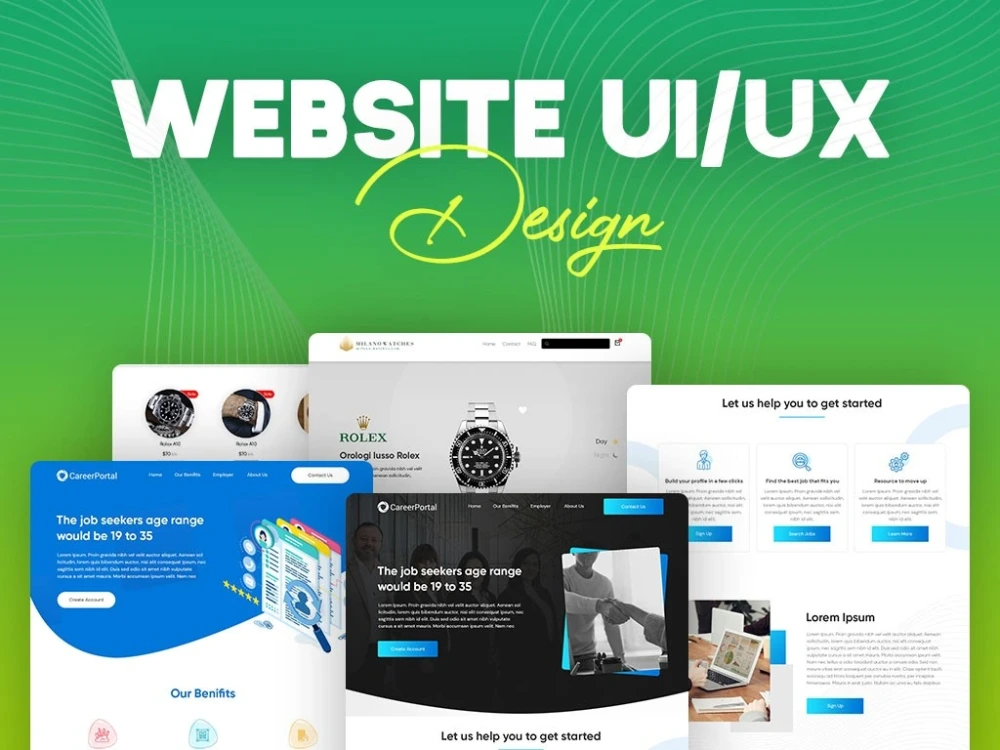 Amazing Website ui ux design , web app and dashboard designs mockups ...
