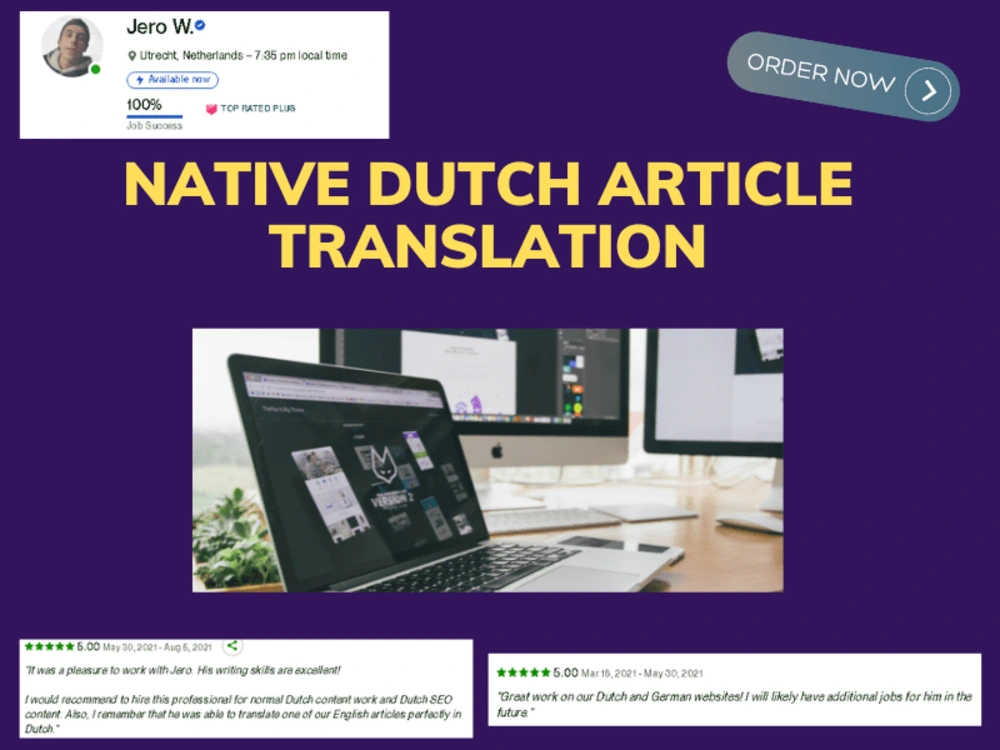 Your article translated manually by a Dutch native professional ...