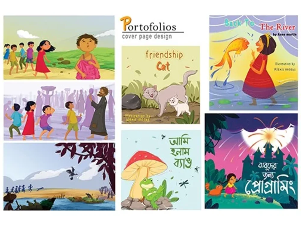 Cute children storybook illustration | Upwork