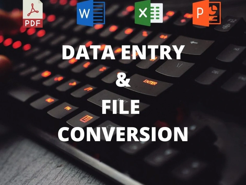 Accurate data entry, manual typing, convert PDF to word PowerPoint ...