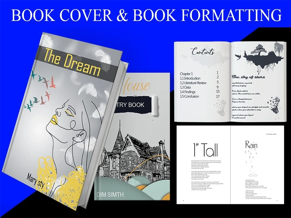 Poetry book formatting and layout design, Ingram spark and paperback ...