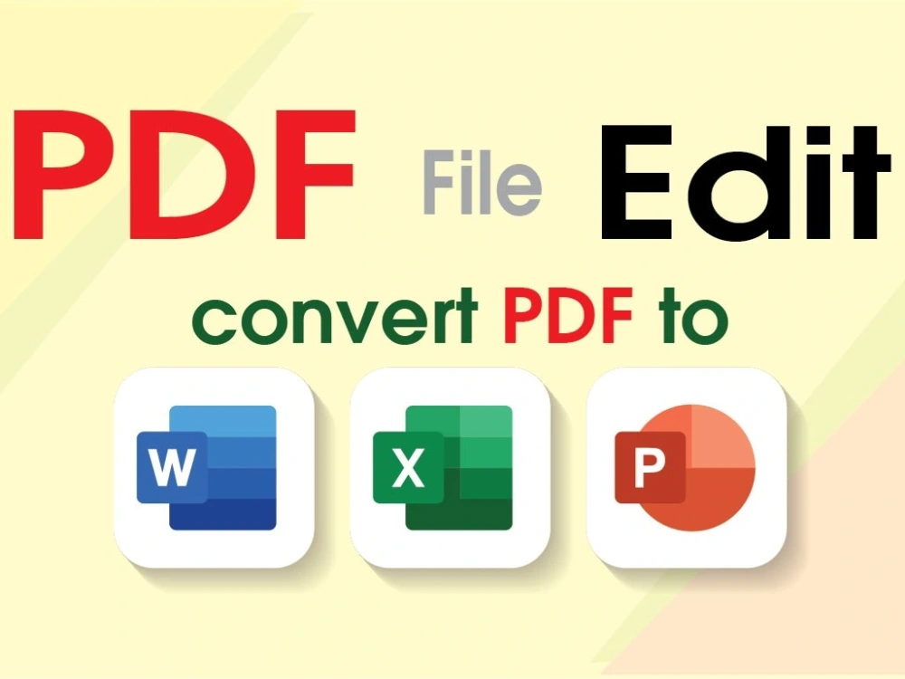 Any PDF or Image converted into any Editable Document. | Upwork