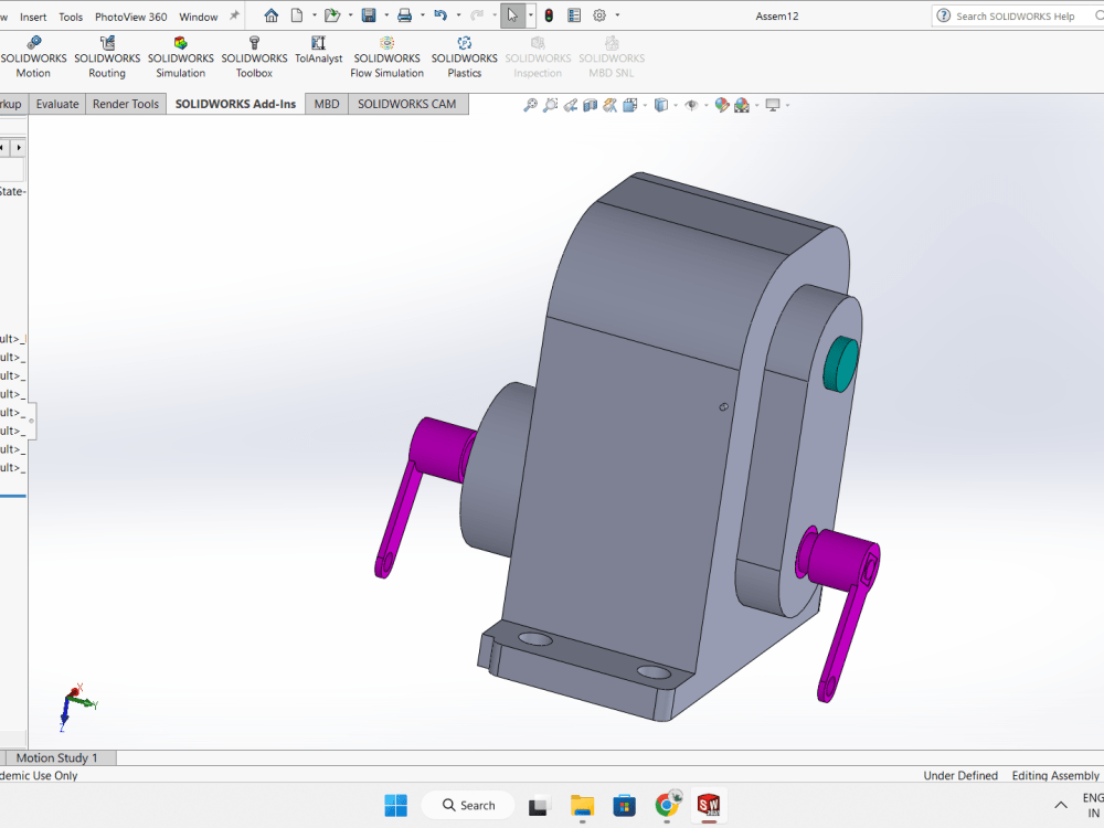 A fantastic 3d model which converts rotational motion to oscillatory ...
