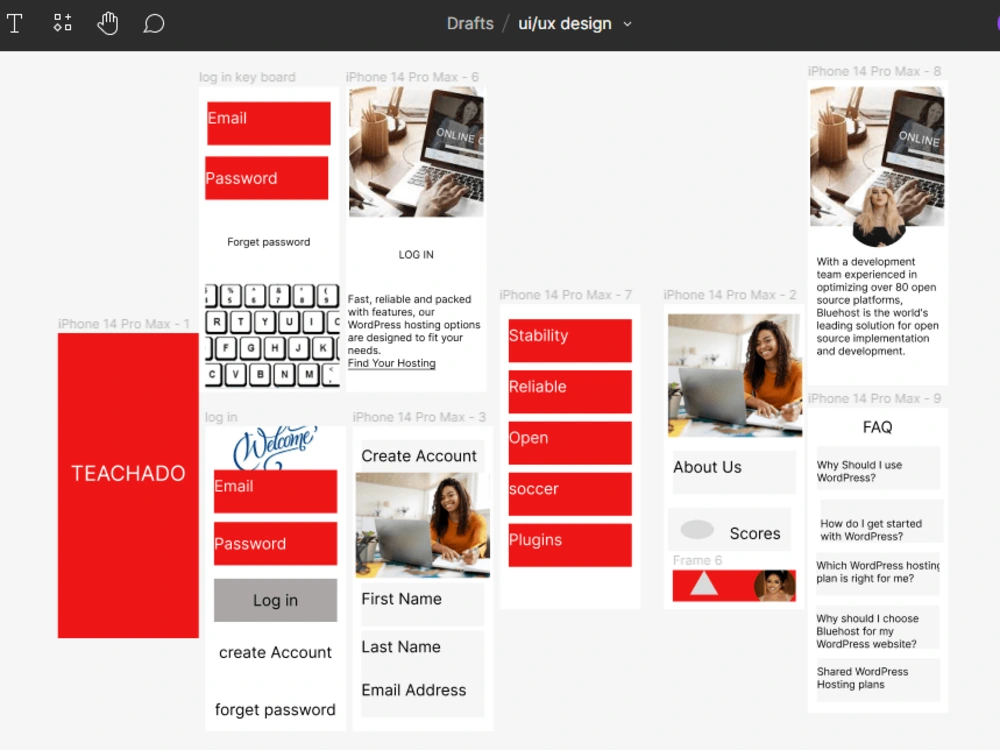 A creative UI UX for your website and Mobile app using Figma | Upwork