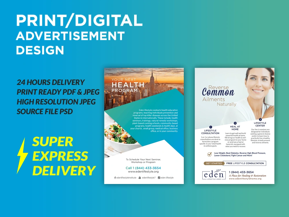 A Print/Digital Advertisement Design | Upwork