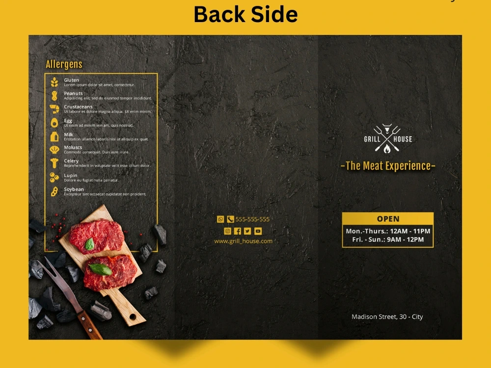 Unique Menu Design for Restaurant | Menu Brochure | Eye Catching Menu ...