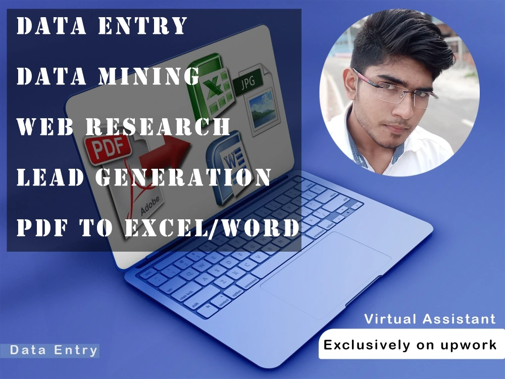 Data entry, web research, typing, copy paste, PDF Conversion Word and Excel | Upwork