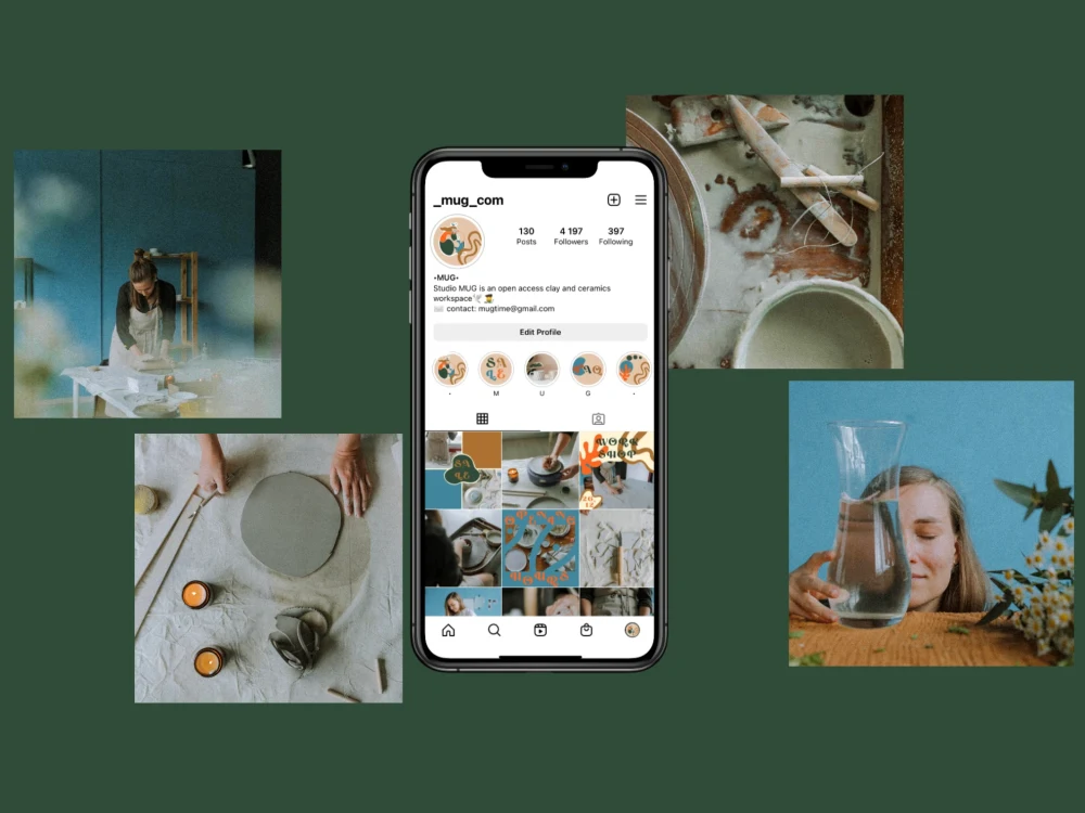 A logo, brand identity with original illustrations and social media ...