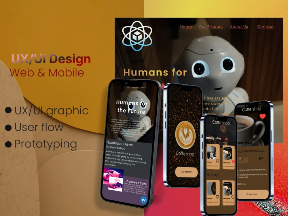 A professional and responsive UX/UI design and prototype | Upwork