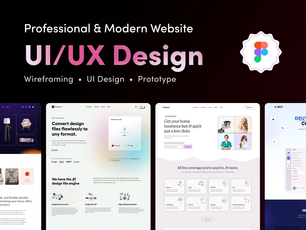 A professional UI UX design for your website or Landing page in Figma ...
