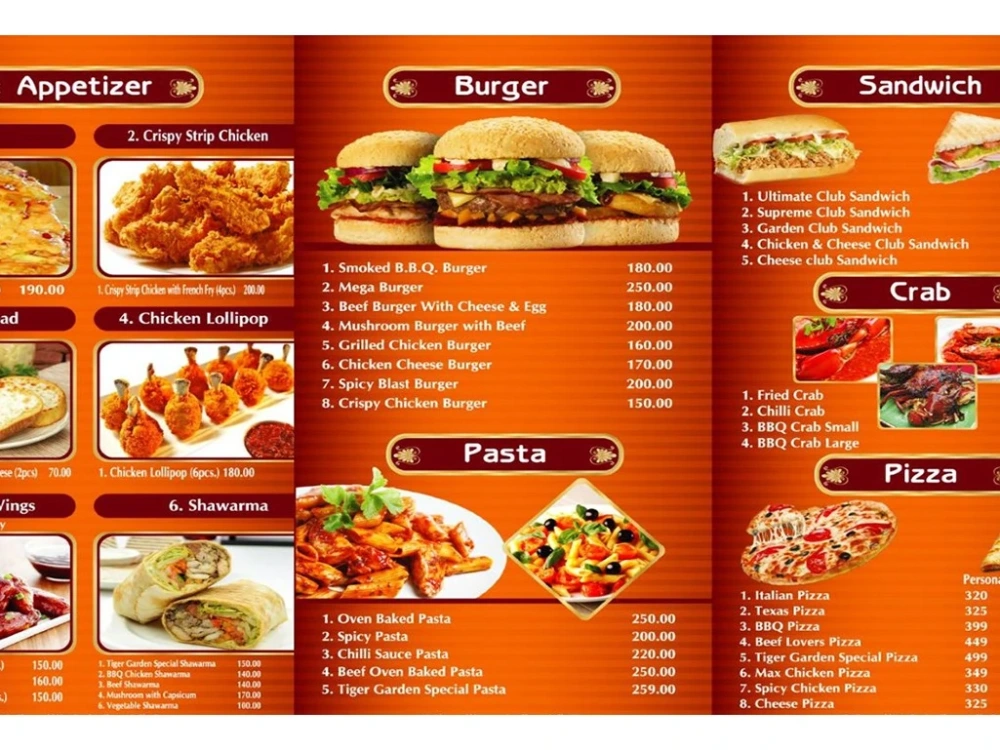 A unique Menu design for your restaurants | Upwork