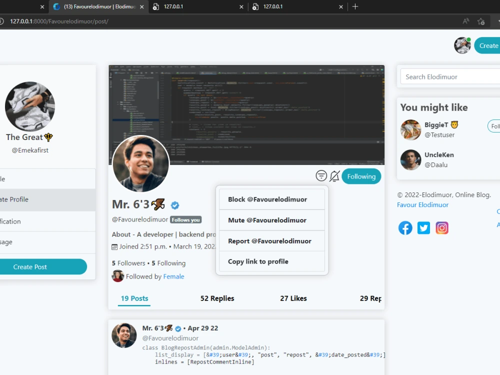 A fantastic/innovative web applications using Python, Django programming | Upwork