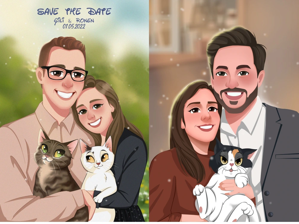Your illustrated portrait in cartoon style | Upwork