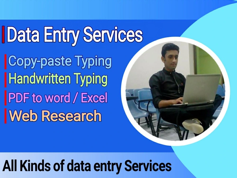 Data entry and copy-paste Work, Excel data entry, MS Word data entry ...