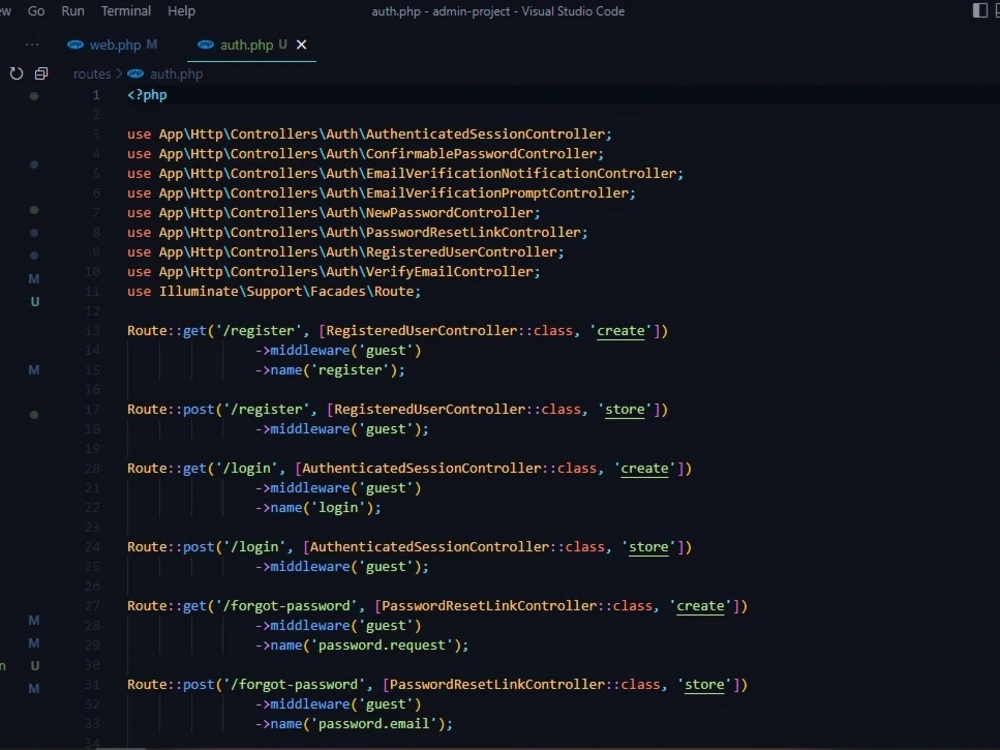 Your HTML,CSS code to Laravel blade files. | Upwork
