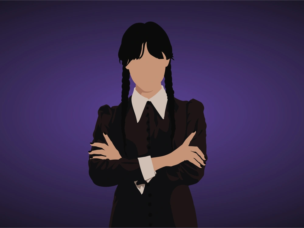 Faceless minimalist vector portrait | Upwork