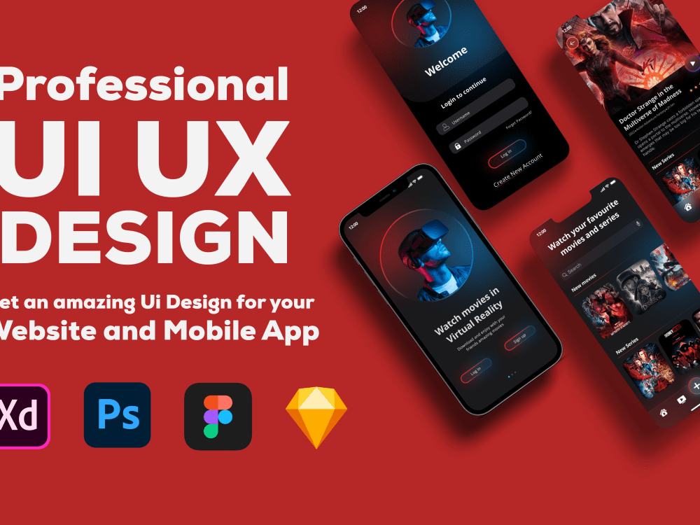 Mobile app or any UI UX design in figma | Upwork