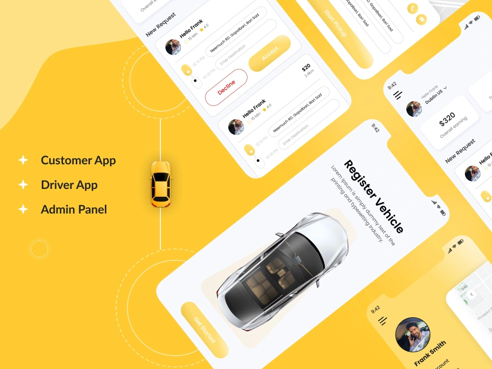 A Ride Booking App | Taxi Booking App Like UBER | Upwork