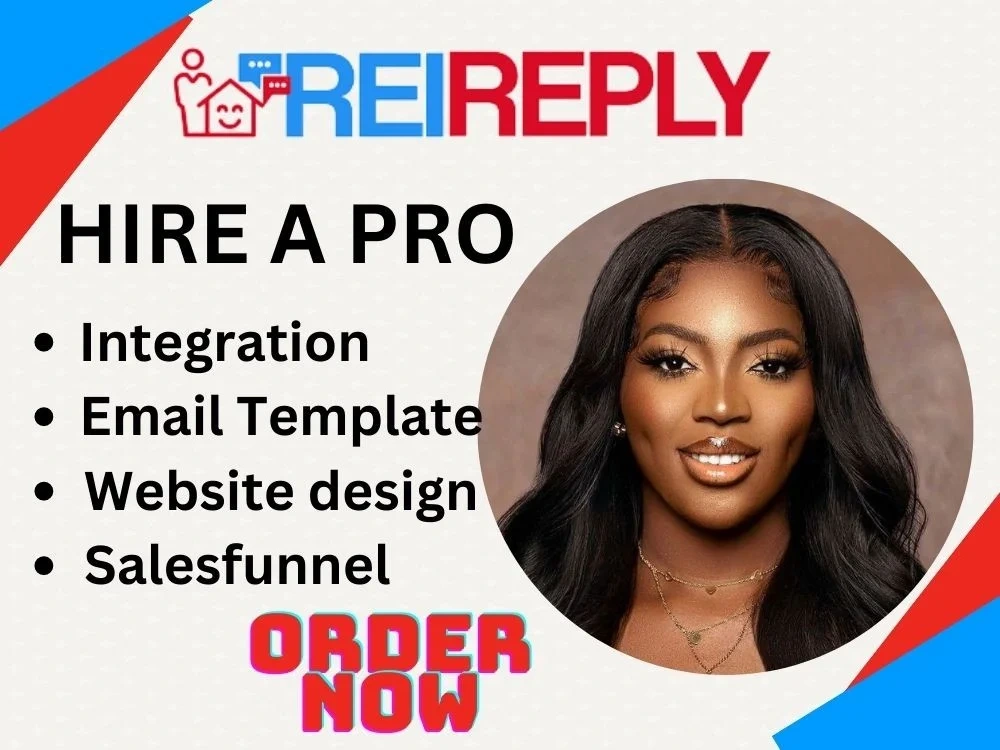 Rei reply campaign, sales funnel, rei reply automation and website | Upwork