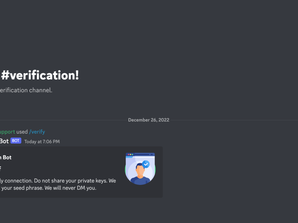 Discord verification user verification bot. | Upwork