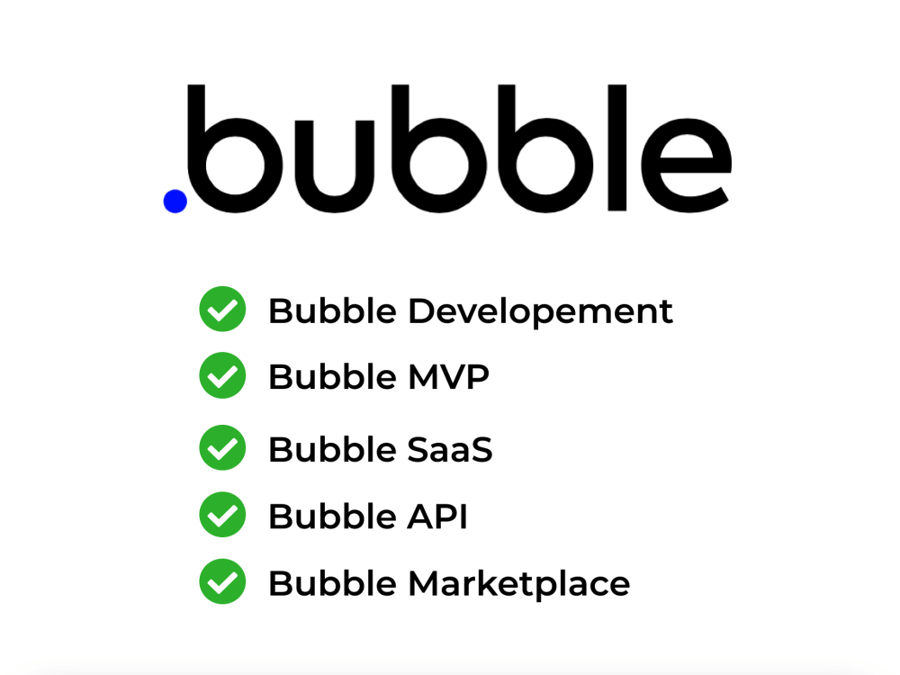 Bubble Development, Bubble MVP, Bubble SaaS App, Bubble + ChatGPT ... Bubble Development, Bubble MVP, Bubble SaaS App, Bubble + ChatGPT ...