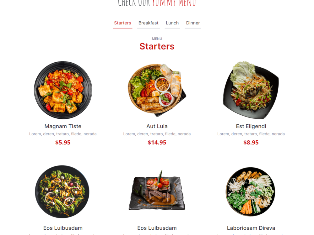 An amazing food website | Upwork