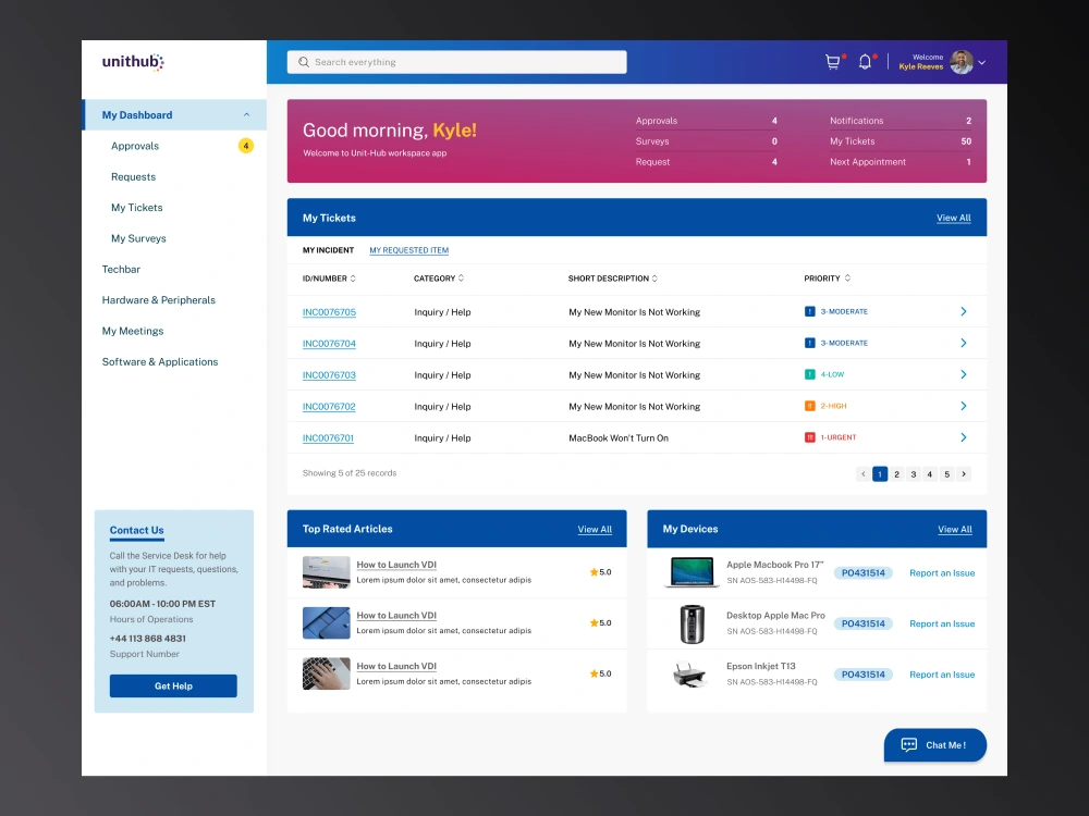 Stunning UI UX for dashboard, saas, web app, software | Upwork