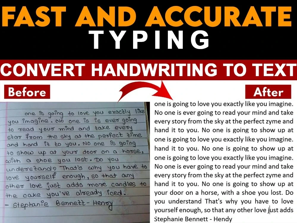Typing Handwritten/Scanned Document/PDF files into Word or editable ...