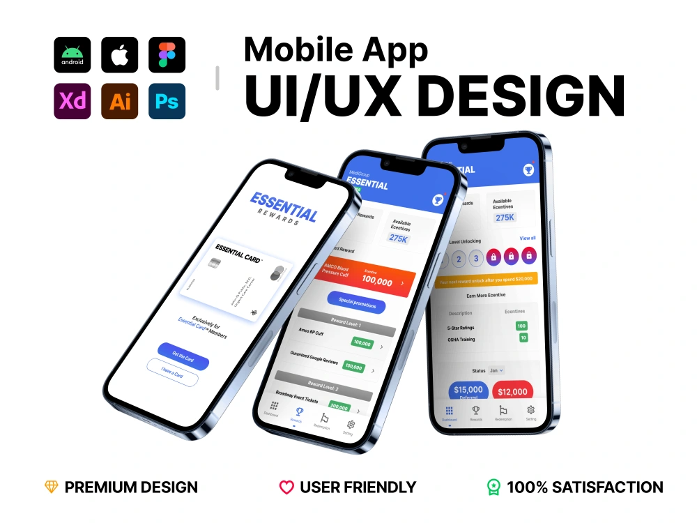Modern Mobile App UI/UX Design for Android & iOS | Upwork