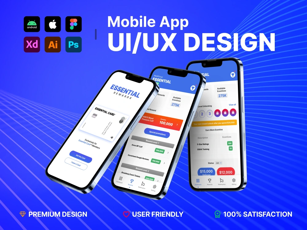 Modern Mobile App UI/UX Design for Android & iOS | Upwork