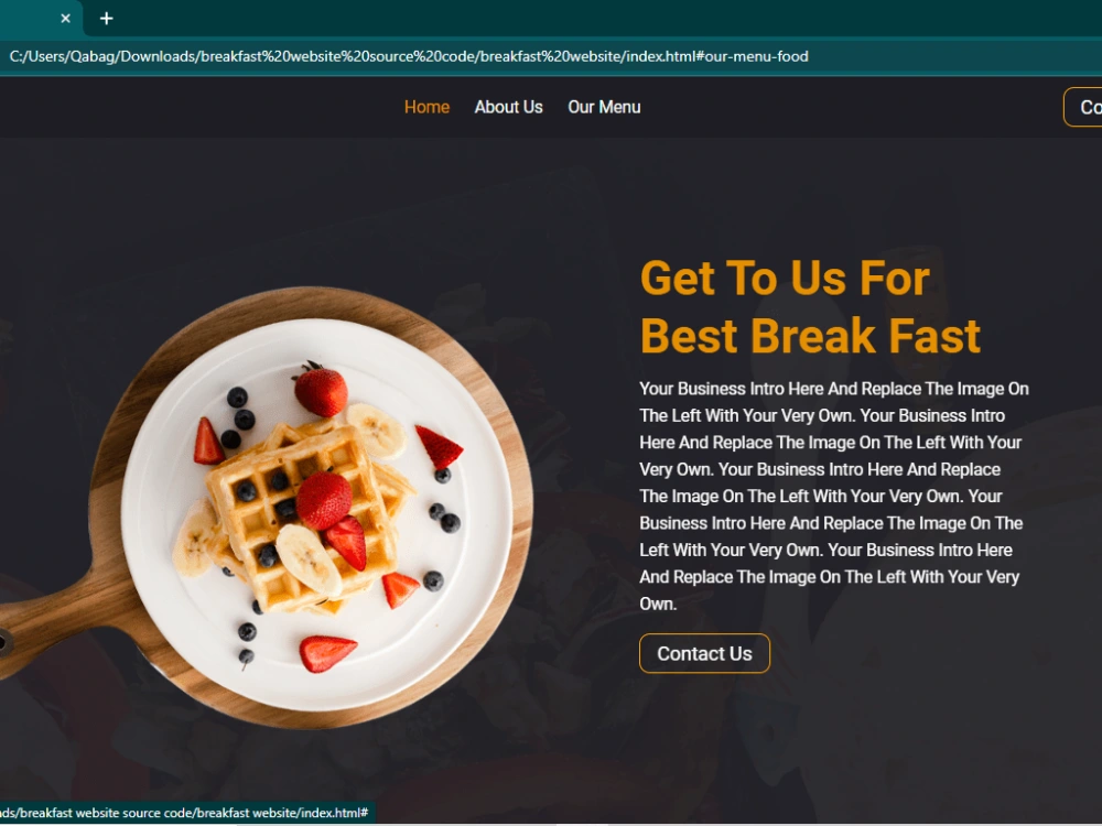 A quick responsive website developed in pure HTML, CSS, JavaScript and ...