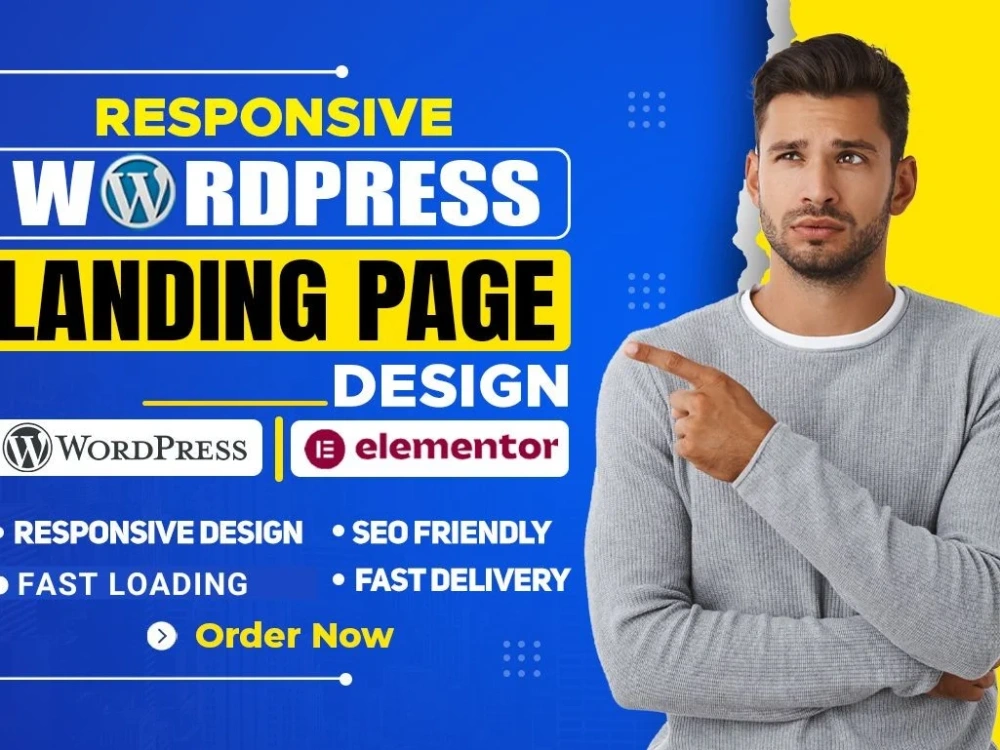 Modern WordPress landing page using elementor pro | Upwork