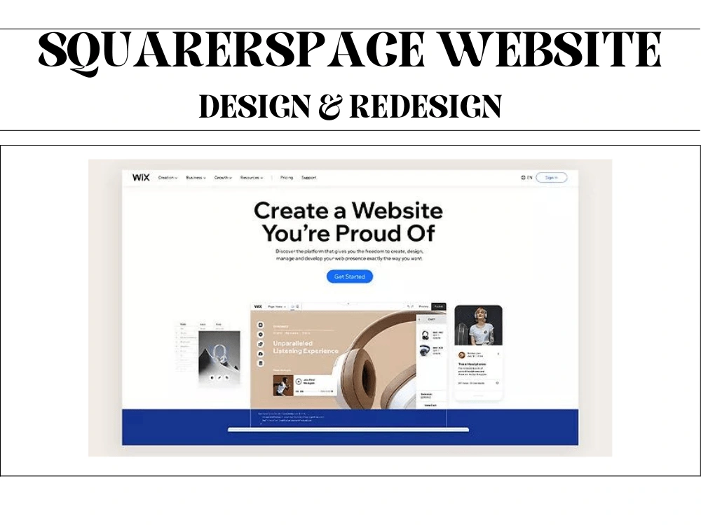 A responsive Squarespace website design and redesign | Upwork