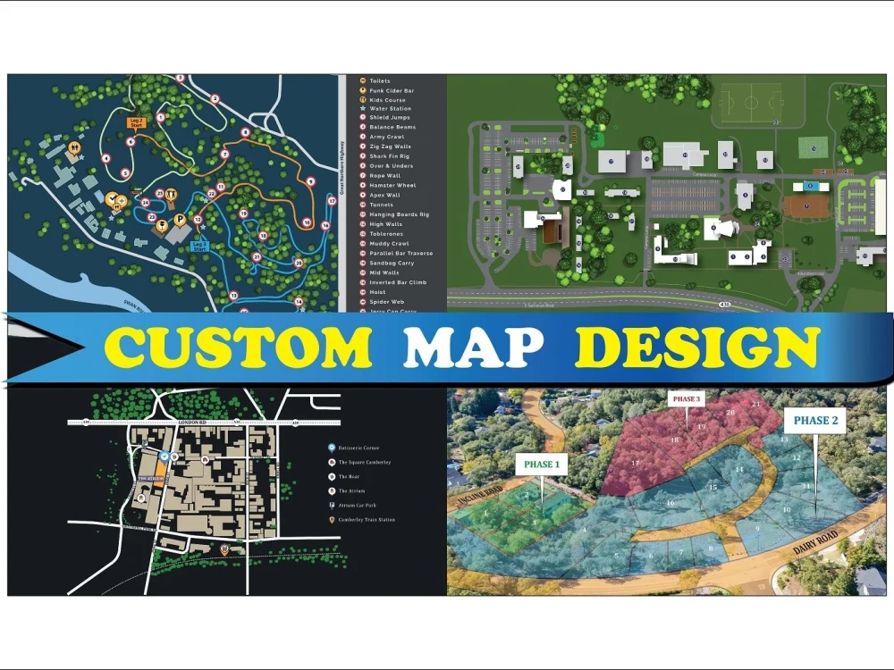A professionally designed custom vector map | Upwork