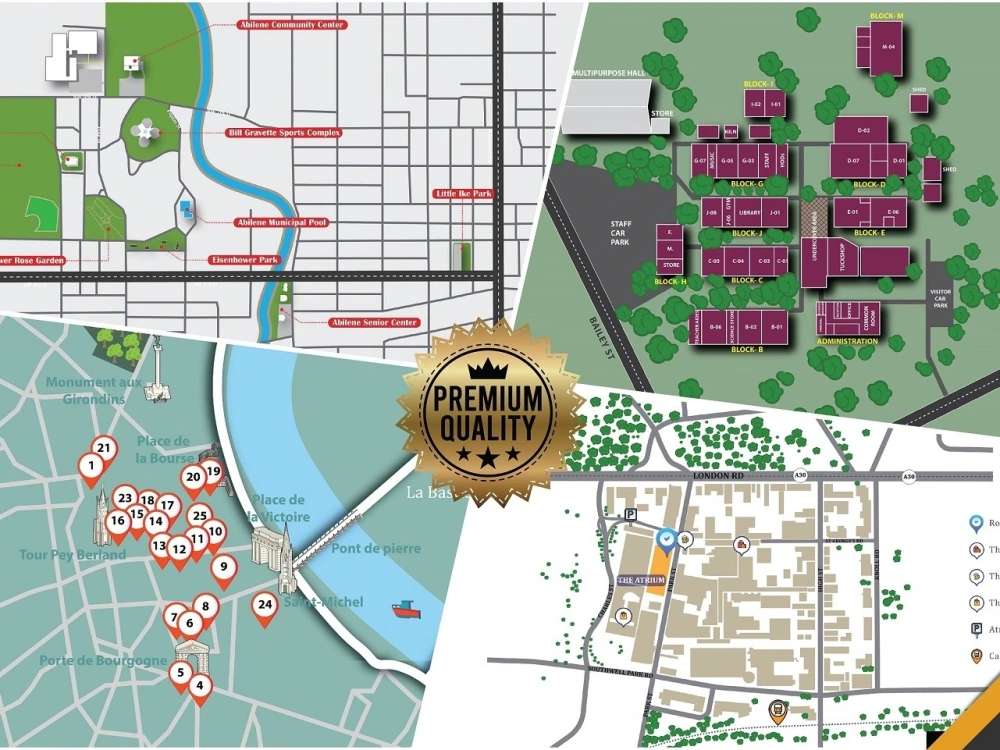 A professionally designed custom vector map | Upwork