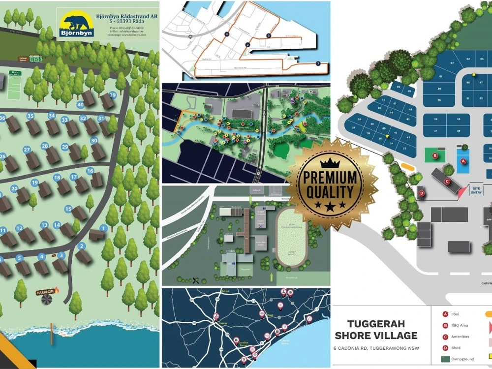 A professionally designed custom vector map | Upwork