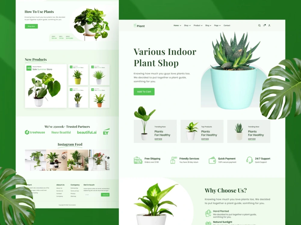 Modern and professional clean website UI & landing page UI UX design ...