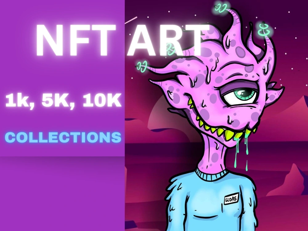Custom nft art or generate a 1k, 5k, or 10k nft collection | Upwork