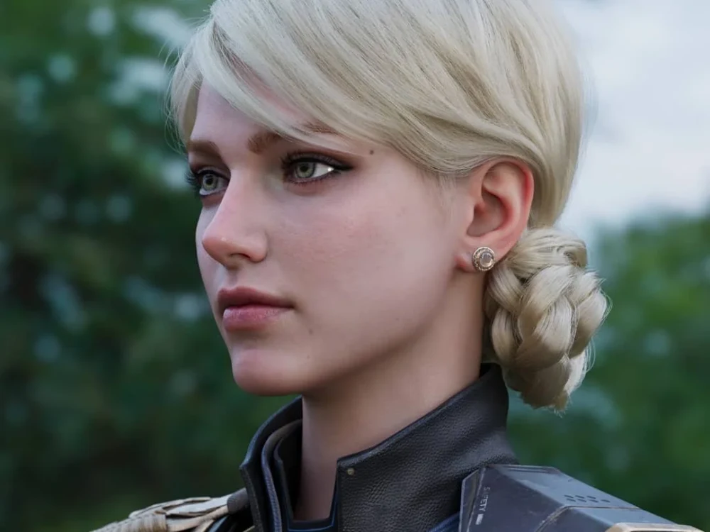 3D realistic character, facial lips sync in motion capture, rig ...
