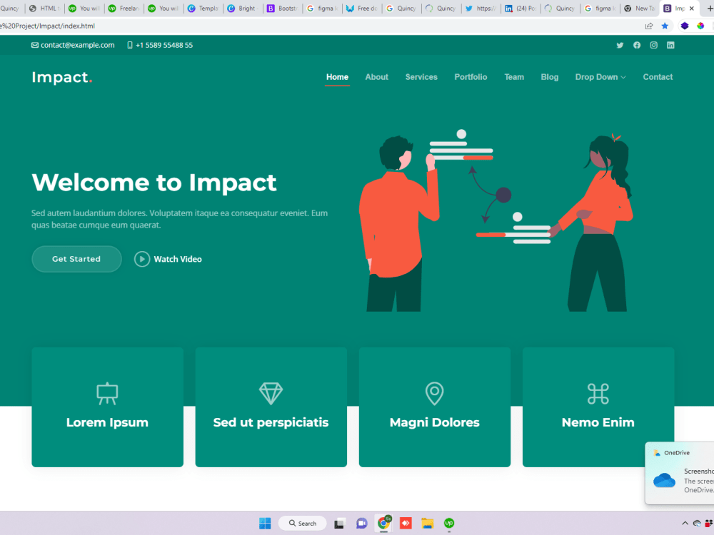 PSD/Figma/Ai/XD to HTML responsive bootstrap 4 / HTML CSS website design | Upwork