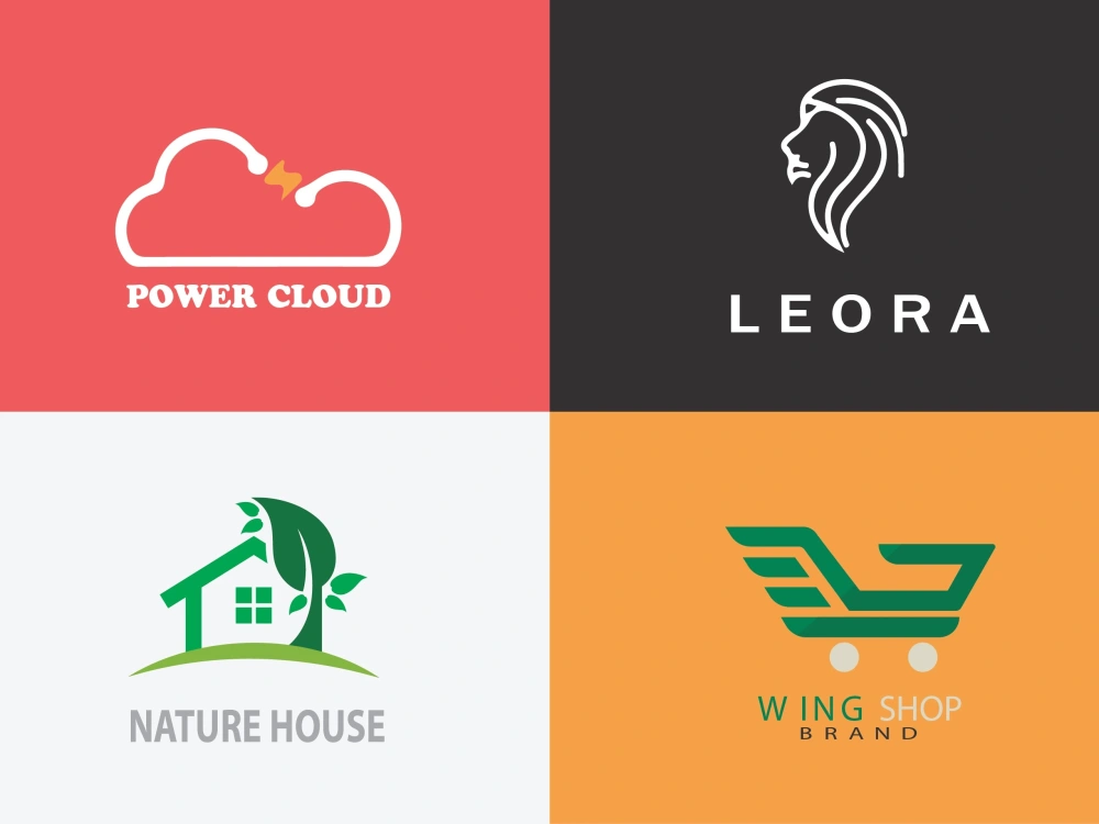 Modern minimalist flat, Custom & favicon logo design for your business ...